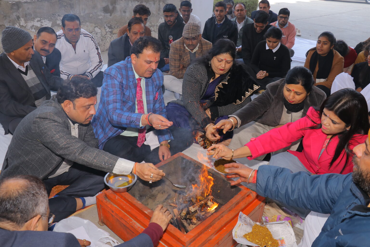 Hawan ceremony at JCDV